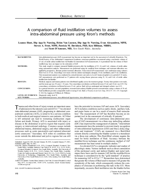(PDF) A comparison of fluid instillation volumes to assess intra ...