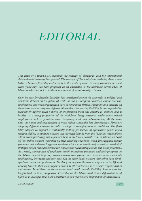(PDF) Editorial (English) | U. Klammer - Academia.edu