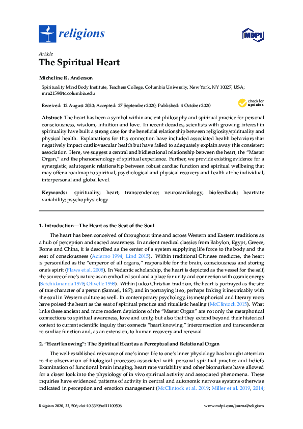 (PDF) The Spiritual Heart