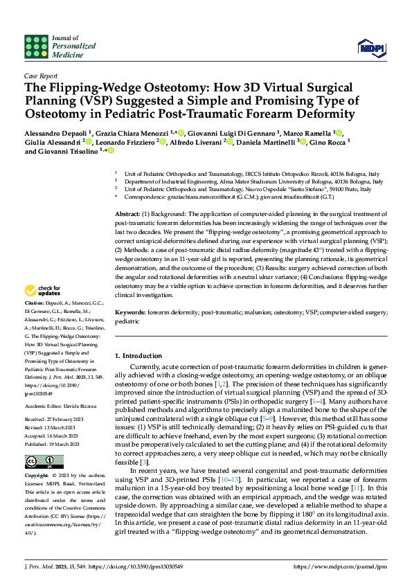 (PDF) The Flipping-Wedge Osteotomy: How 3D Virtual Surgical Planning ...