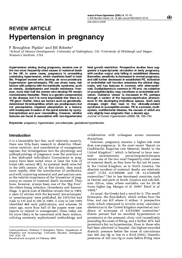 Pdf Hypertension In Pregnancy 4856