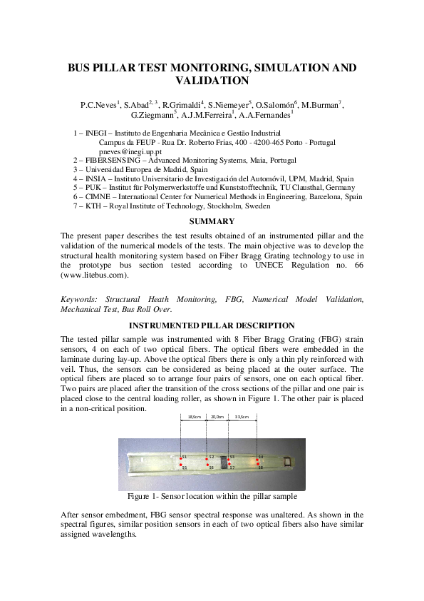 (PDF) Bus Pillar Test Monitoring, Simulation and Validation | Omar ...