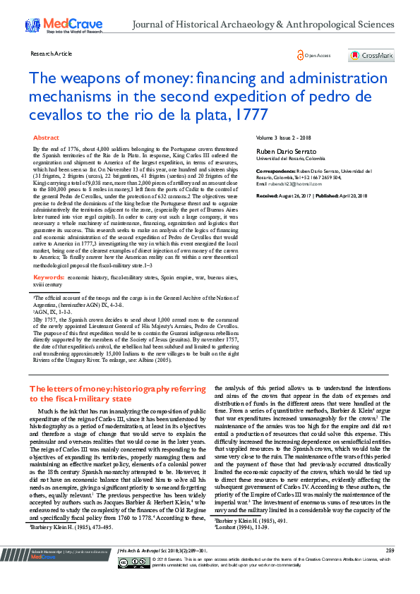 (PDF) The weapons of money: financing and administration mechanisms in ...