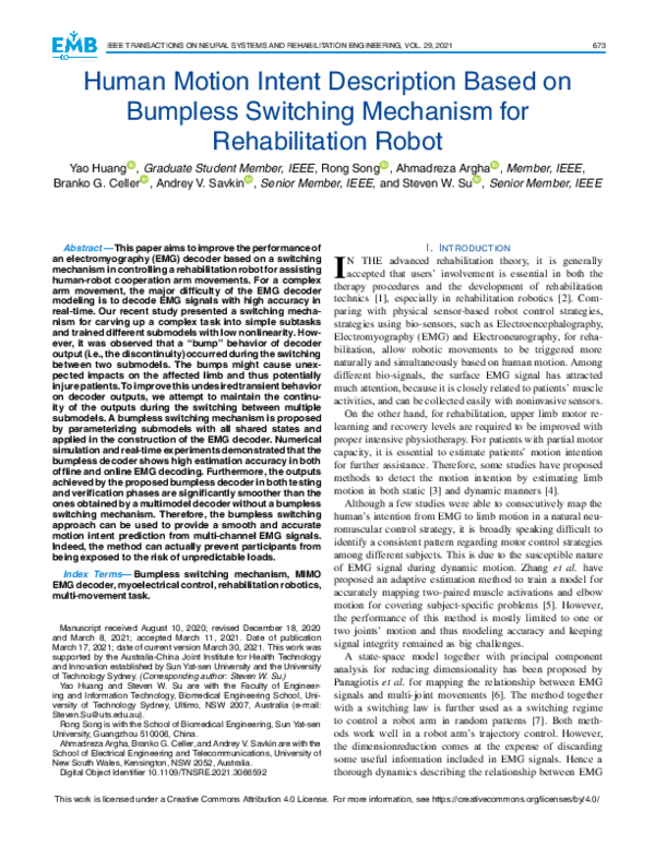 (PDF) Human Motion Intent Description Based on Bumpless Switching ...
