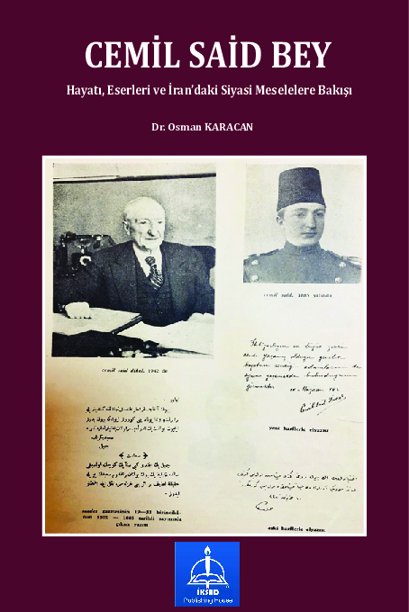 (PDF) CEMİL SAİD BEY Hayatı, Eserleri ve İran’daki Siyasi Meselelere Bakışı