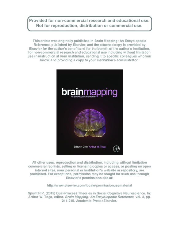 (PDF) Dual-Process Theories in Social Cognitive Neuroscience