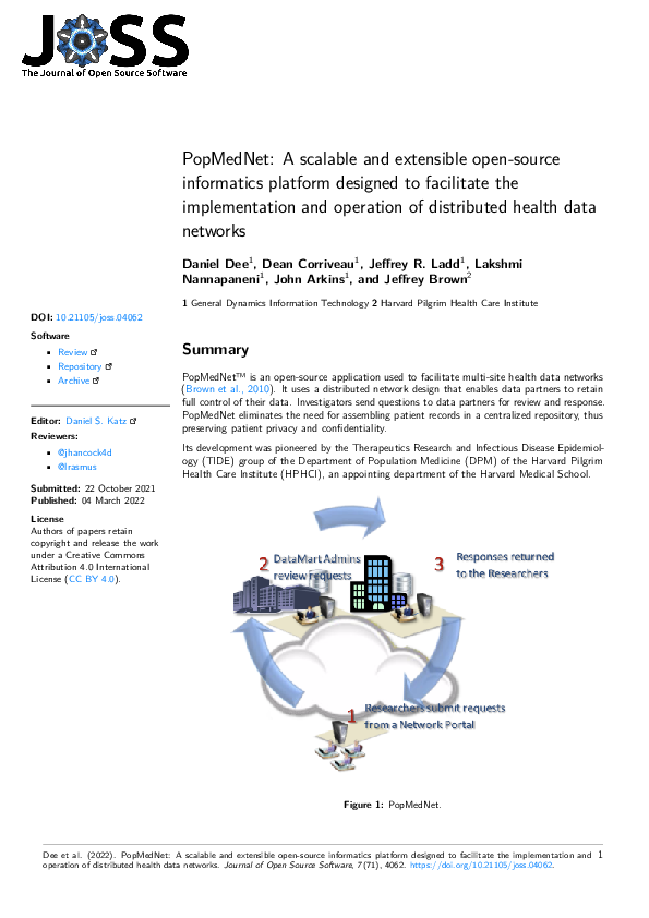 (PDF) PopMedNet: A scalable and extensible open-source informatics platform designed to ...