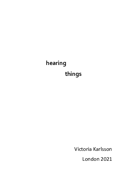 (PDF) Hearing Things