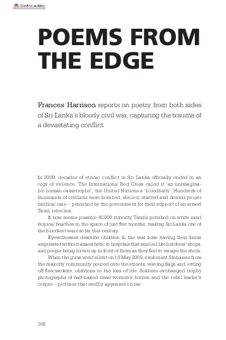 (PDF) Poems From The Edge
