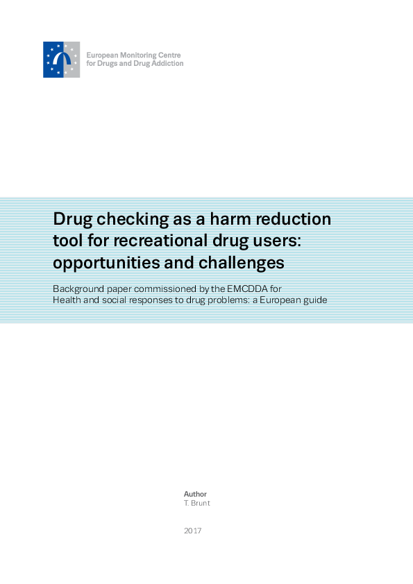 (PDF) Drug checking as a harm reduction tool for recreational drug ...