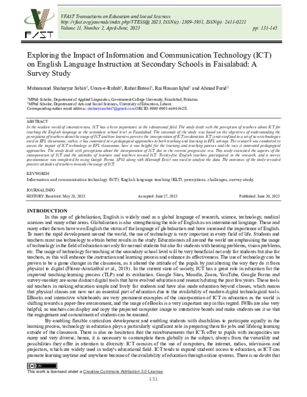 (PDF) Exploring the Impact of Information and Communication Technology ...