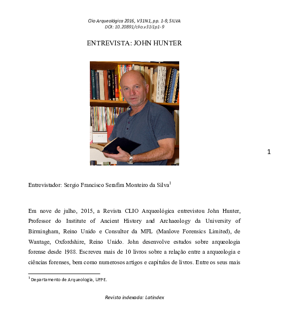 (PDF) Entrevista: John Hunter
