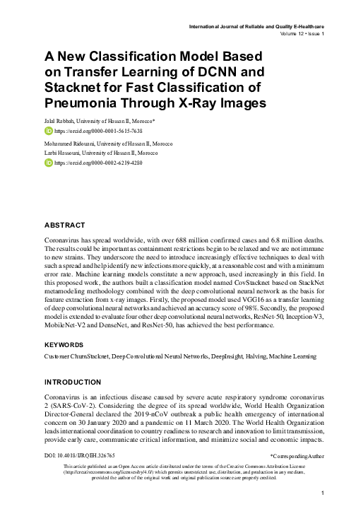 (PDF) A New Classification Model Based on Transfer Learning of DCNN and ...