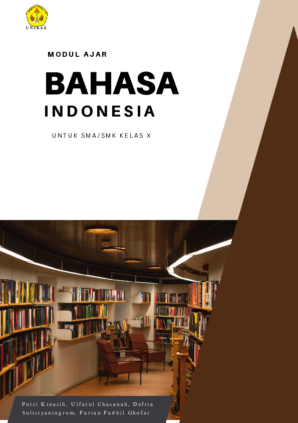 (PDF) CONTOH BUKU AJAR BAHASA INDONESIA SMA/SMK KELAS X