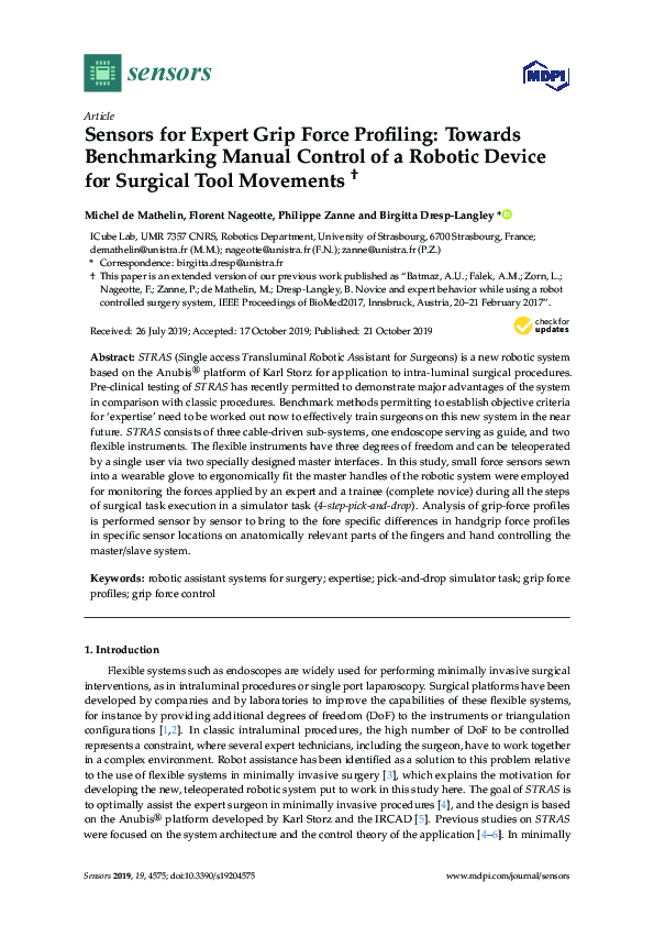 (PDF) Sensors for Expert Grip Force Profiling: Towards Benchmarking ...