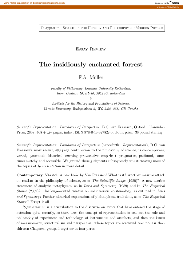 (PDF) The Insidiously Enchanted Forest