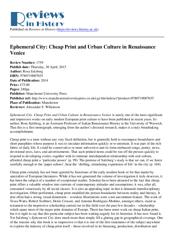 (PDF) Ephemeral city