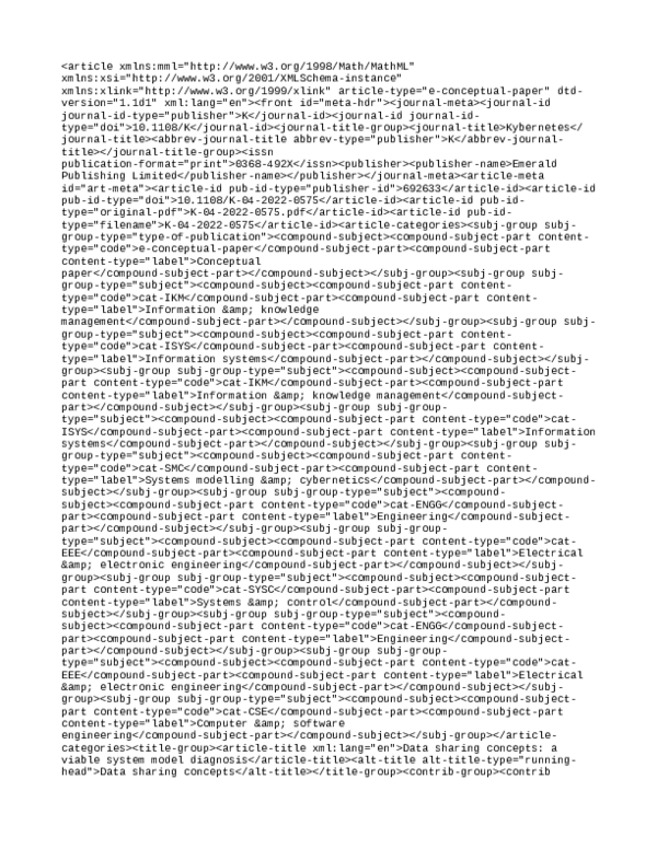 Data sharing concepts: a viable system model diagnosis