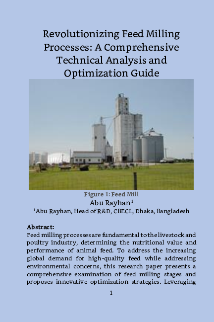 (PDF) Revolutionizing Feed Milling Processes: A Comprehensive Technical Analysis and ...