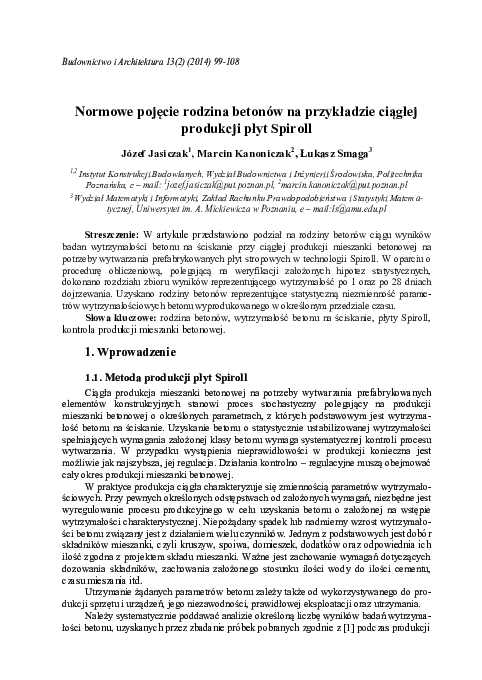 (PDF) Standard term concrete families on the example of continuous ...