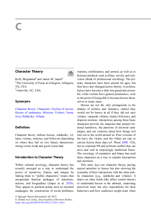 (PDF) Character Theory