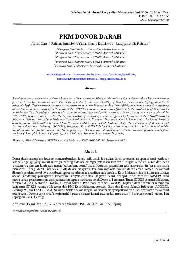 (PDF) PKM Donor Darah