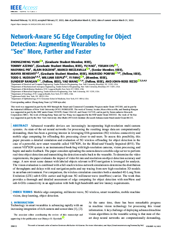 (PDF) Network-Aware 5G Edge Computing for Object Detection: Augmenting ...