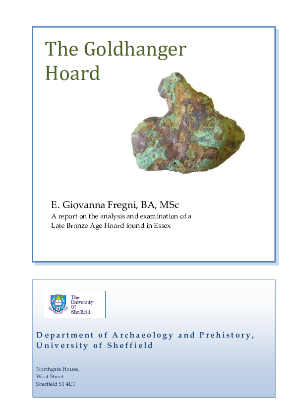 (PDF) Report on the Goldhanger Hoard Colchester Museum