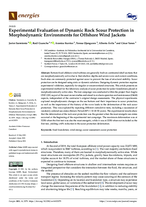 (PDF) Experimental Evaluation of Dynamic Rock Scour Protection in ...