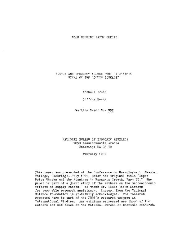 (PDF) Energy and Resource Allocation: A Dynamic Model of the "Dutch ...