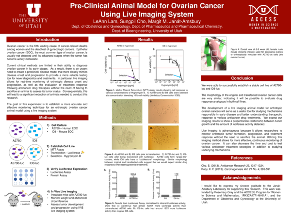 (PDF) Pre-clinical animal model for ovarian cancer using live imaging ...