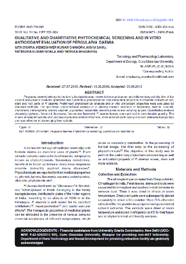 (PDF) Qualitative and Quantitative Phytochemical Screening and in Vitro Antioxidant Evaluation ...