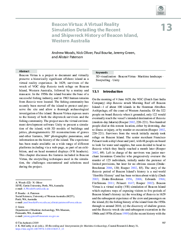 (PDF) Beacon Virtua: A Virtual Reality Simulation Detailing the Recent ...