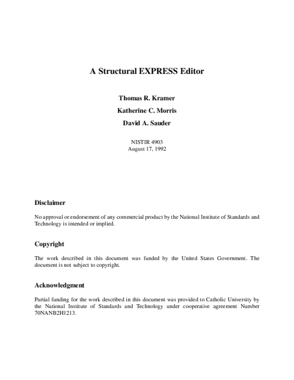 Pdf A Structural Express Editor 4211