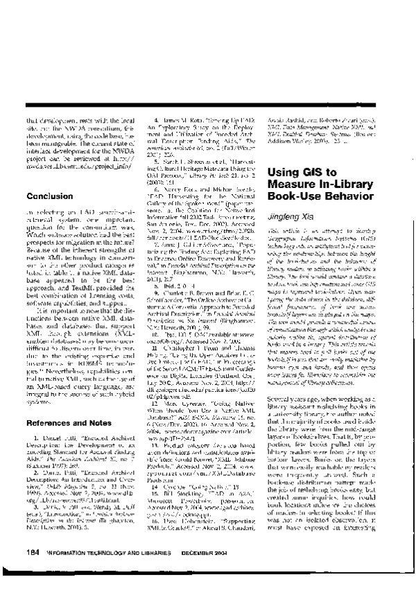 (PDF) Using GIS to Measure In-Library Book-Use Behavior