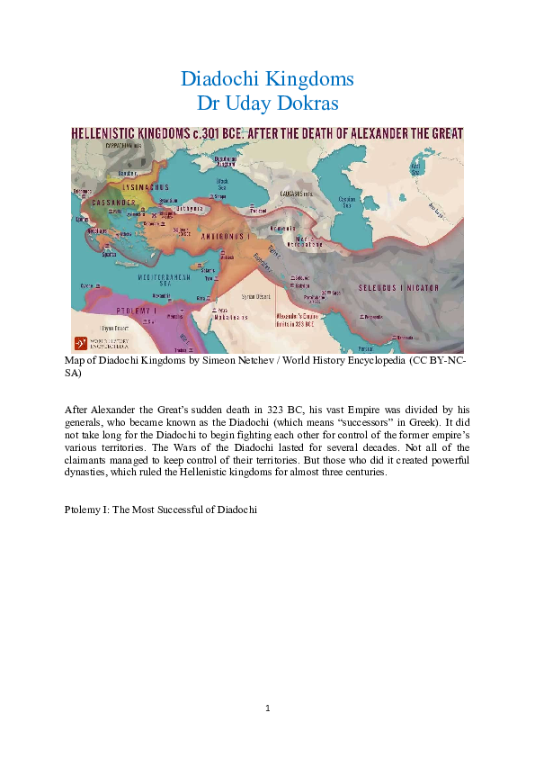 (DOC) Diadochi Kingdoms