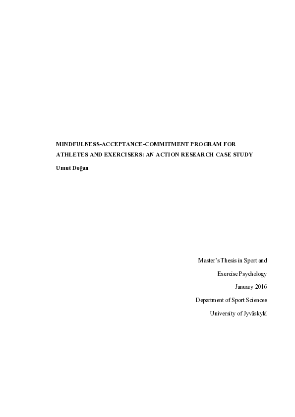 (PDF) Mindfulness-acceptance-commitment program for athletes and ...