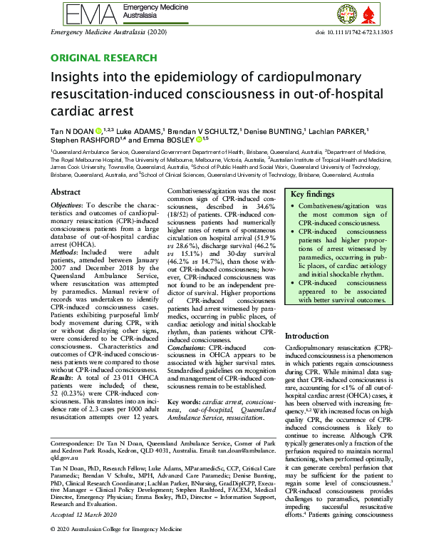 (PDF) Insights into the epidemiology of cardiopulmonary resuscitation ...