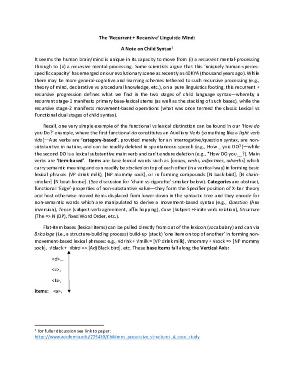 (PDF) PDF # 8. ABABABA Grammars. The 'Recurrent + Recursive' Linguistic Mind: A Note on Child ...