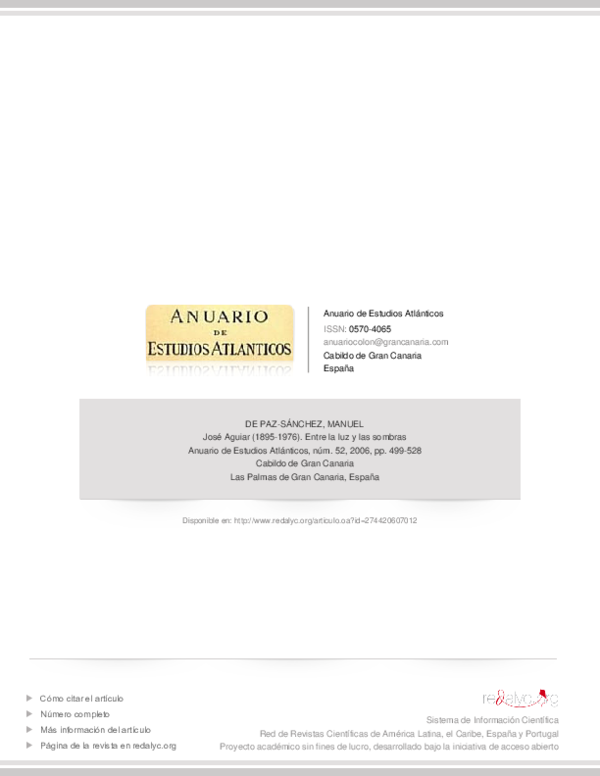 (PDF) José Aguiar (1895-1976). Entre la luz y las sombras
