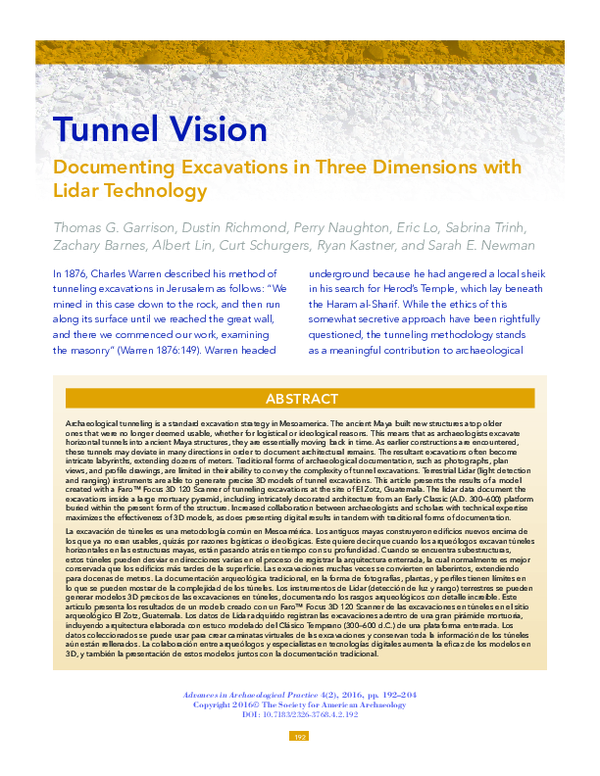 (PDF) Tunnel Vision