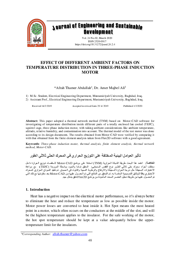 (PDF) Effect of Different Ambient Factors on Temperature Distribution ...