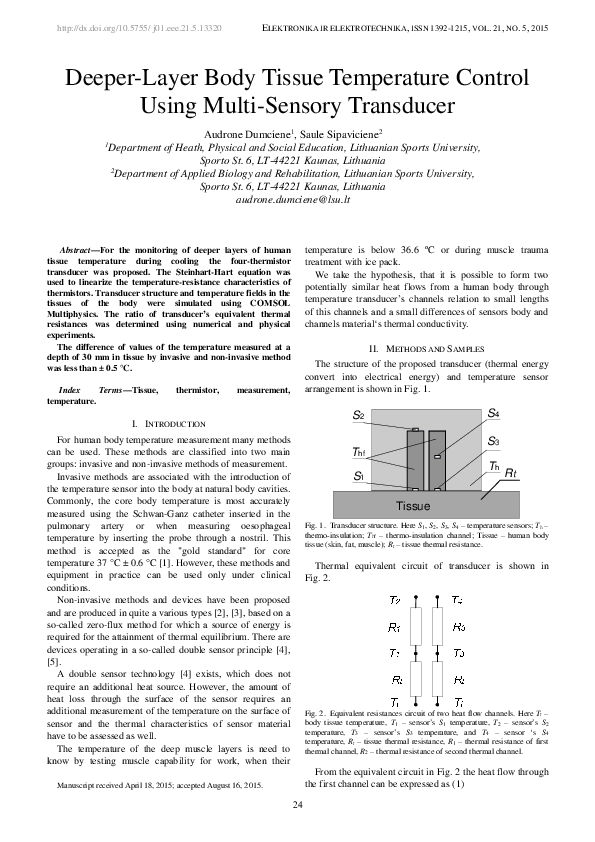 (PDF) Deeper-Layer Body Tissue Temperature Control Using Multi-sensory ...