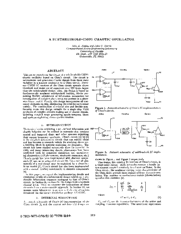 (PDF) A subthreshold-CMOS chaotic oscillator