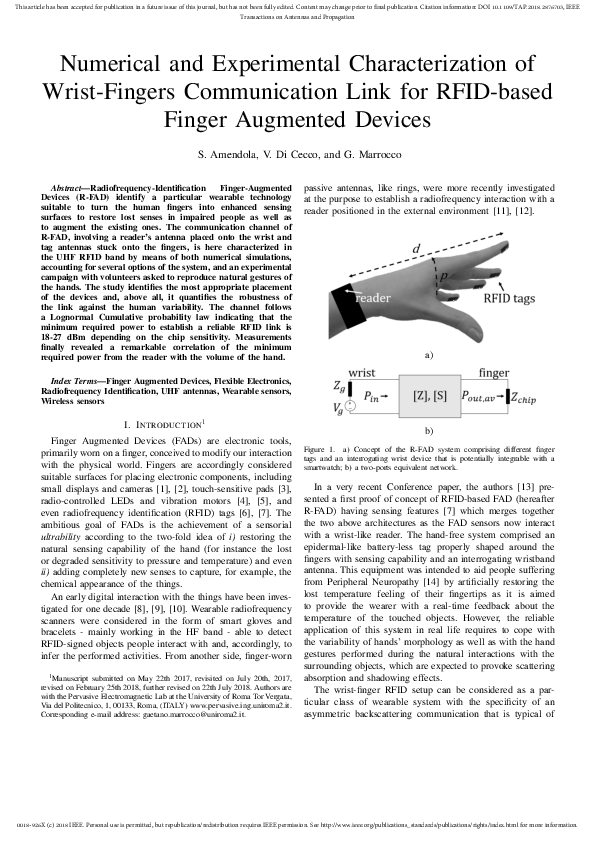 (PDF) Numerical and Experimental Characterization of Wrist-Fingers ...