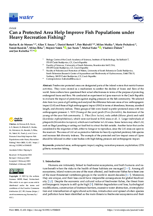 (PDF) Can a Protected Area Help Improve Fish Populations under Heavy ...