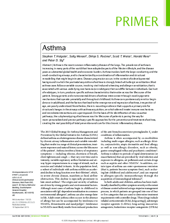 (PDF) Asthma
