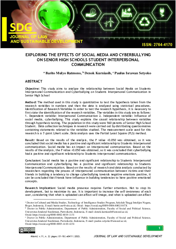 (PDF) Exploring the Effects of Social Media and Cyberbullying on Senior ...