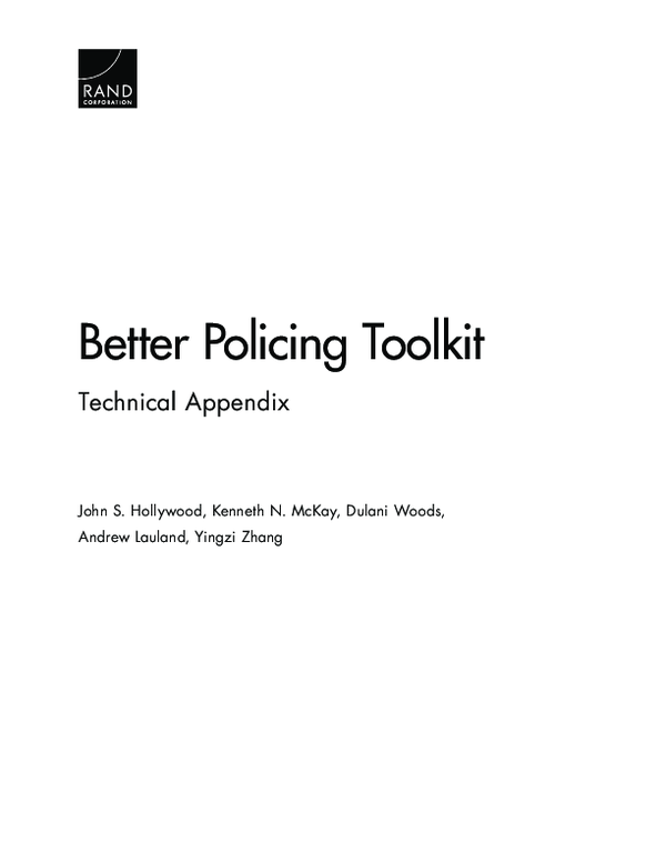(PDF) Better Policing Toolkit