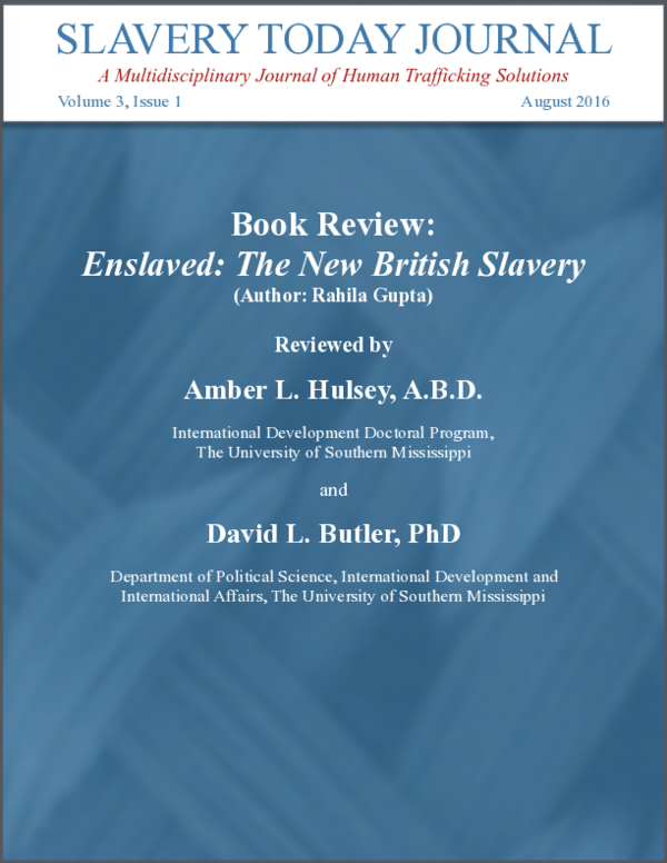 (PDF) Book Review: Enslaved: The New British Slavery